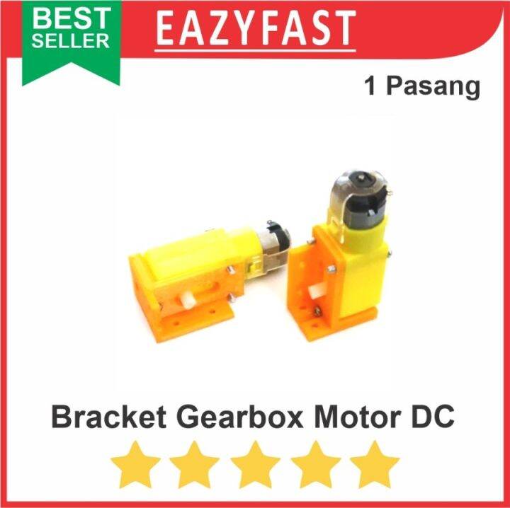 Bracket Motor DC Dinamo Gearbox Roda Robot Horizontal Vertikal 1 Pair ...