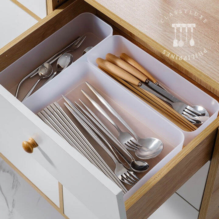 KITkitchen Desktop Storage Box Frosted Drawer Box Kitchen Divider ...