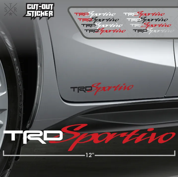 TRD Sportivo STICKER DIE-CUT 12inches | Lazada PH