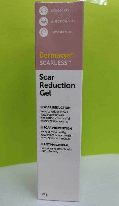 DERMACYN SCARLESS 45g - SCAR REDUCTION GEL | Lazada
