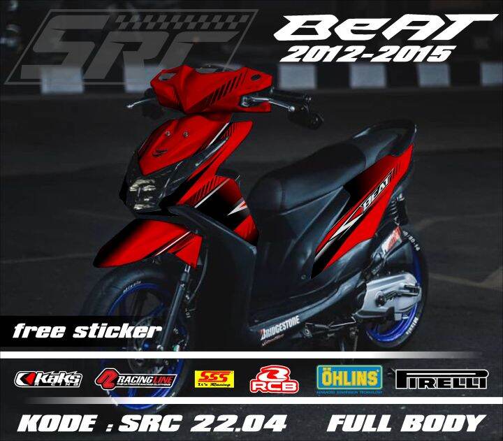 Stiker Decal Fullbody Beat Fi Lama 2012/2013/2014 Desain SRC 22.04 ...