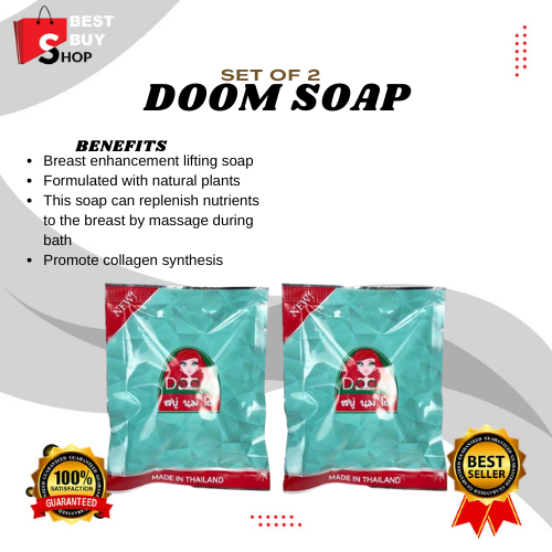 Doom Breast Enhancement Lifting Soap Made in Thailand (Set of 2 ...