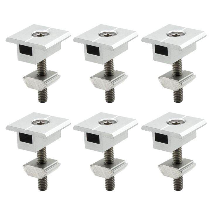 Pack Of 10 Solar Panel Brackets Centre Clip T Shaped PV Module Bracket ...