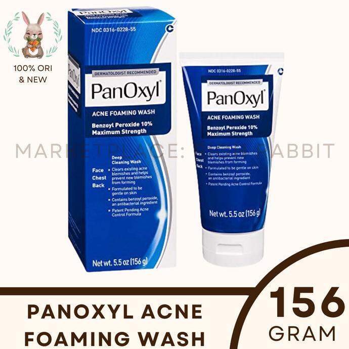 Panoxyl Acne Foaming Wash Benzoyl Peroxide 10% Maximum Strength ...