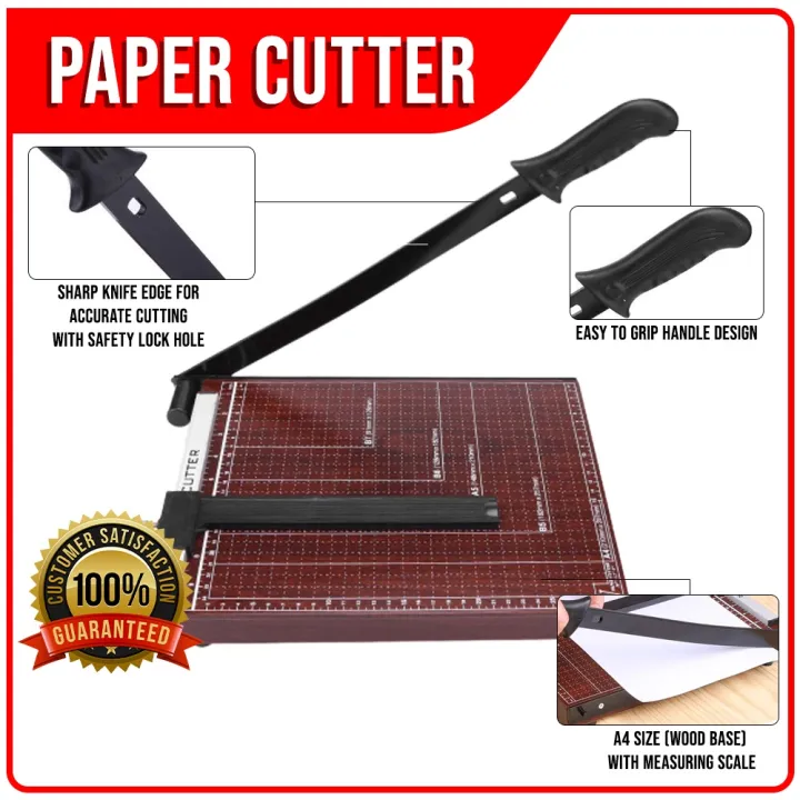 Officom Paper Cutter Wood A4 Manual Paper Cutter Office Photo Paper ...