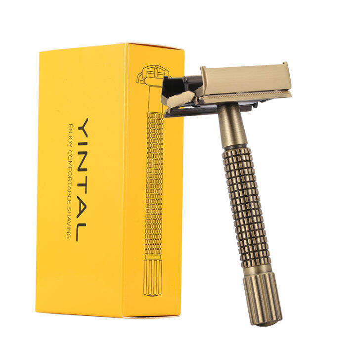 YINTAL Replaceable Shaver Brass Men Safety TTO Razor Classic Butterfly ...