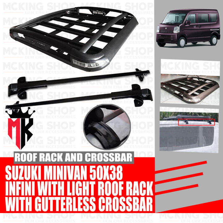 Suzuki Minivan Low Roof Infini with Light 50x38 Steel Luggage Carrier ...
