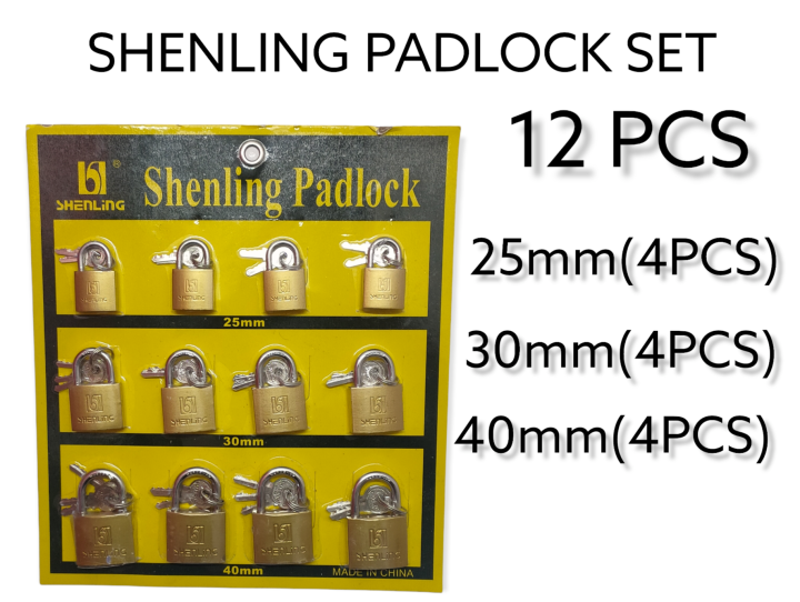 SHENLING PADLOCK ASSORTED 25mm,30mm,40mm | Lazada PH