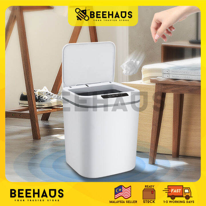 BEEHAUS Smart Sensor Dustbin | Automatic Touchless Trash Bin Rubbish ...