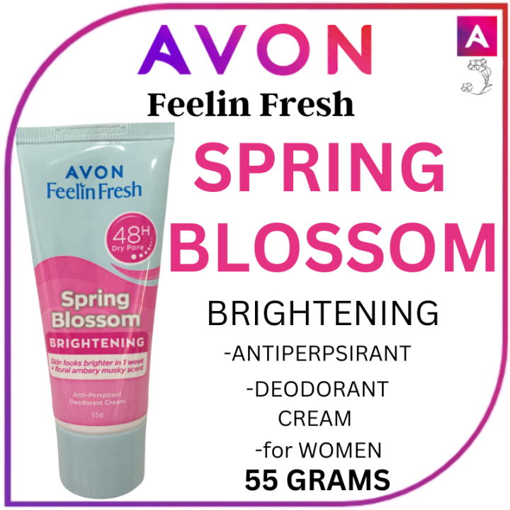 AVON FEELIN FRESH SPRING BLOSSOM BRIGHTENING Anti-Perspirant Roll-on ...