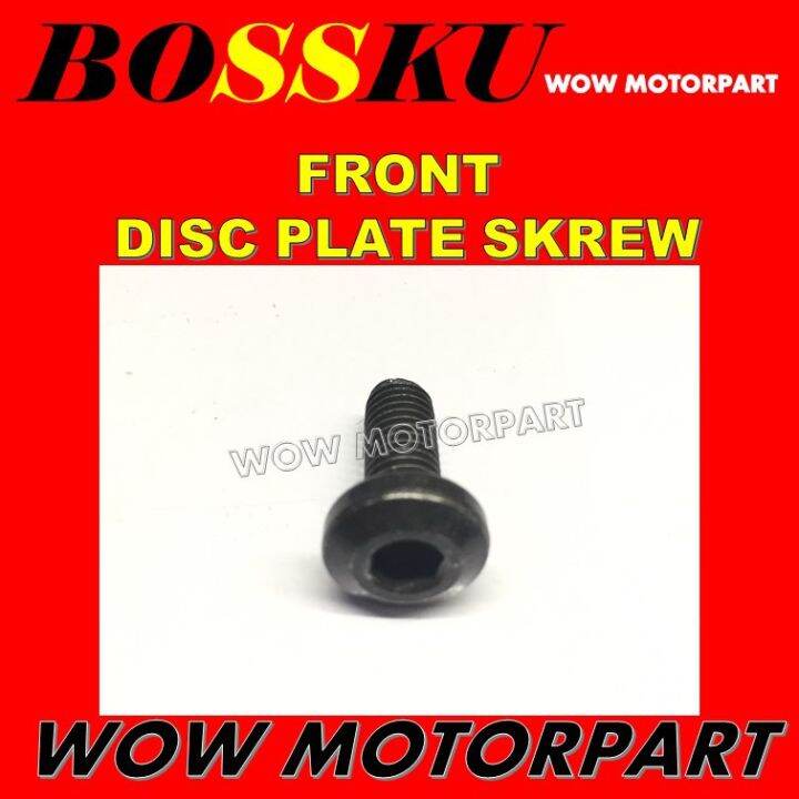 DISC PLATE SKREW Y110SS FRONT DISC PLATE BOLT SKREW PIRING DIC BOLT ...