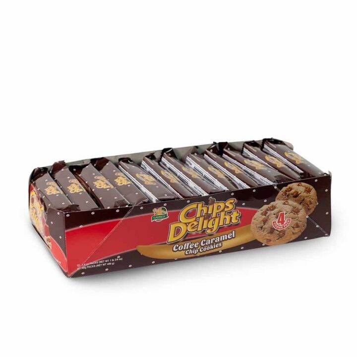 Chips Delight Coffee Caramel Chip Cookies 40g x 12 | Lazada PH