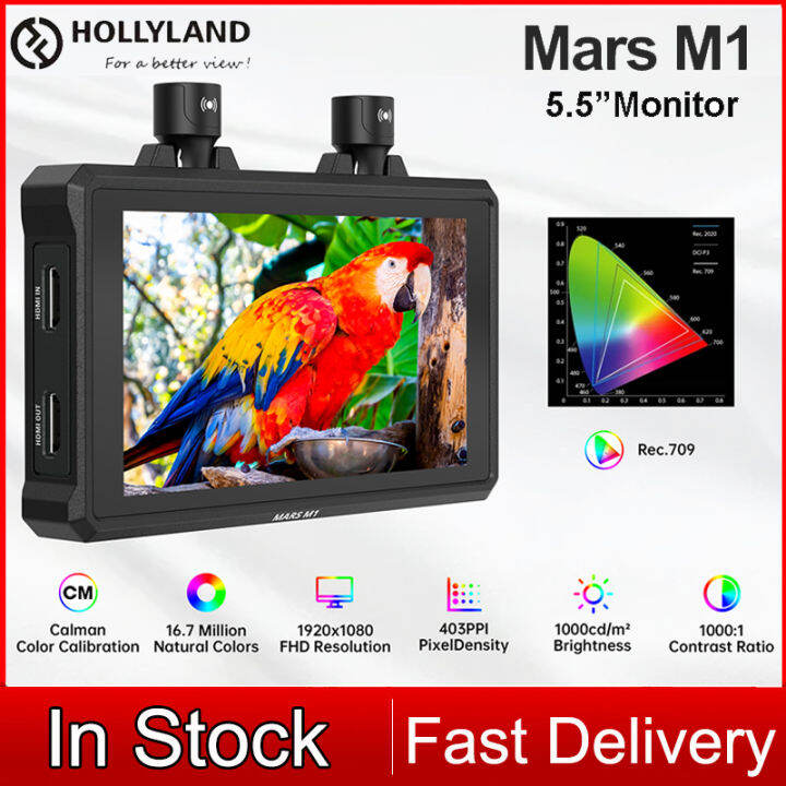 Hollyland Mars M1 5.5นิ้วกล้อง DSLR Field Monitor 1000nit 4K รองรับ ...