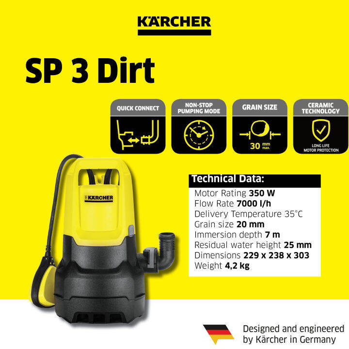 Karcher SP3 Dirt Submersible Pump | Lazada Indonesia
