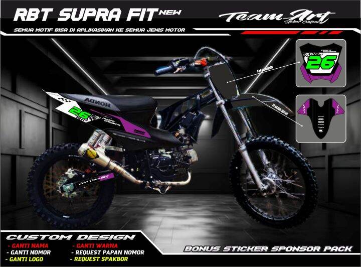 DECAL STIKER RBT SUPRA FIT CUSTOM | Lazada Indonesia