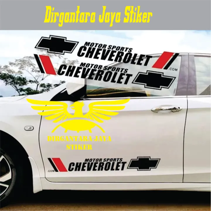 STIKER PINTU MOBIL CHEVROLET STICKER CHEVROLET MOTORSPORT STIKER SPORT ...
