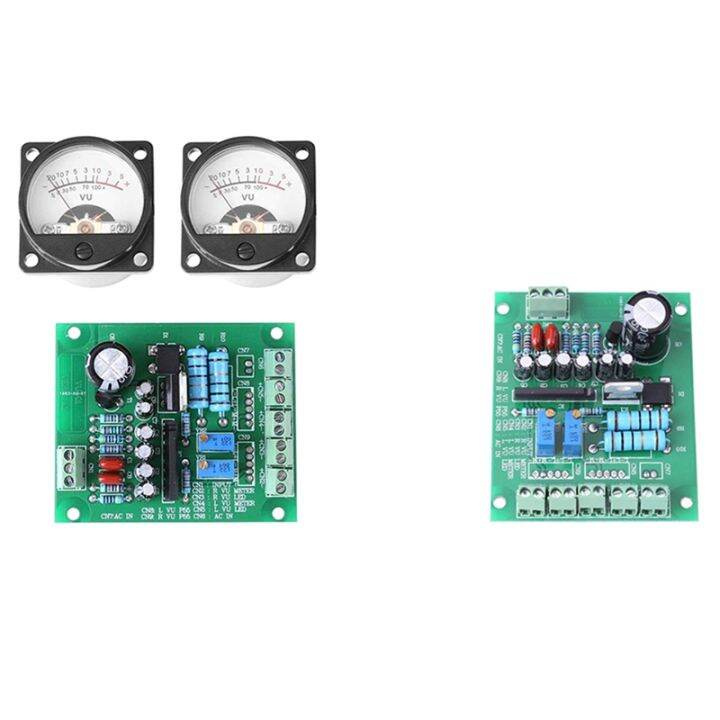 DC 9-12V VU Level Audio Meter Driver Board DB Level Meter Amplifier IC BA6138 Double-Sided ...