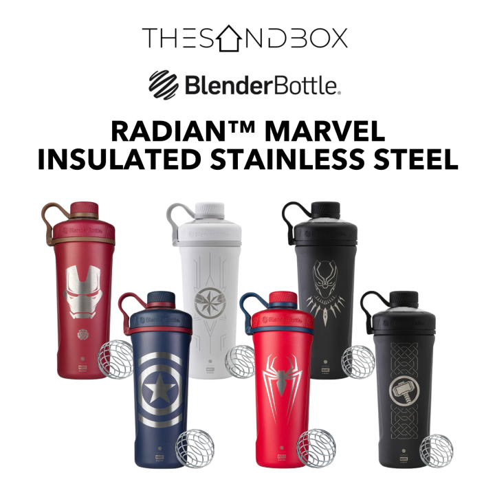 Blender Bottle Radian Marvel Insulated Stainless Steel Shaker 26oz ...