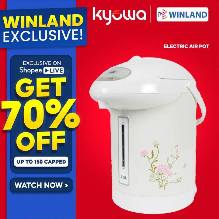 HHG KYOWA by Winland Electric Airpot Thermos Air Pot Water Dispenser w ...