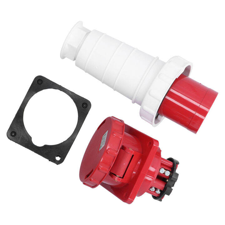 Industrial Plug Socket, 380‑415V 63A 5 Pin 3 Phase Power Connector 3P+N ...