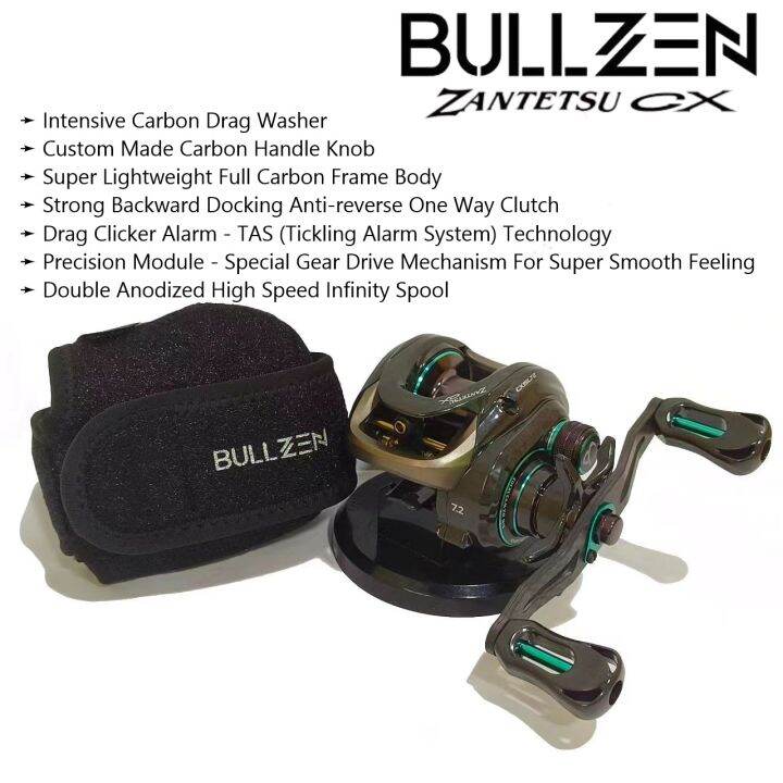 BULLZEN ZANTETSU CX BAITCASTING (BC) REEL | Lazada
