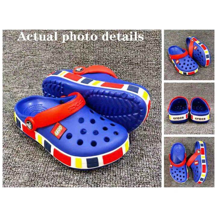 Vietnam genuine original Crocs children's Lego slippers | Lazada PH