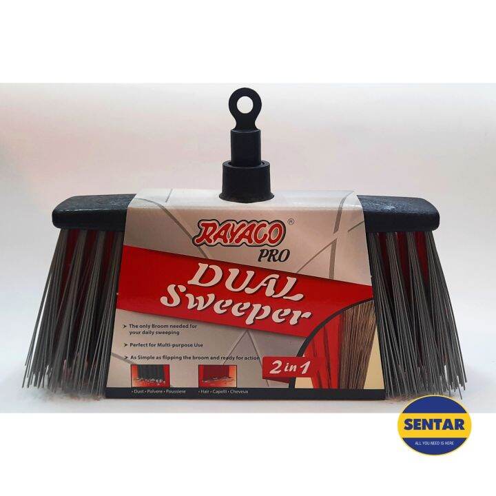 [100% Original] Rayaco Pro 2 In 1 Multi-Purpose Dual Sweeper | Lazada