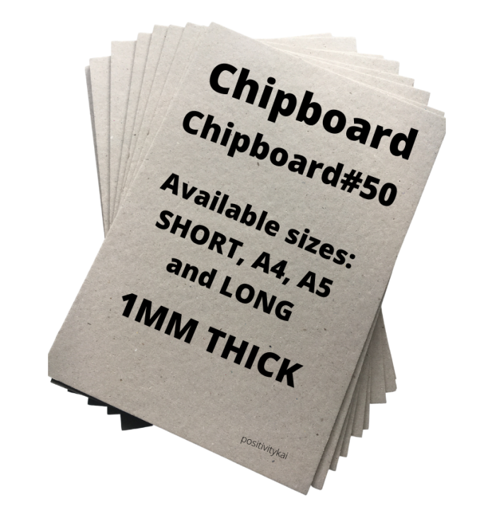 Chipboard #50 1mm thick in Short, A4, A5 and Long sizes / Sold by 10s ...