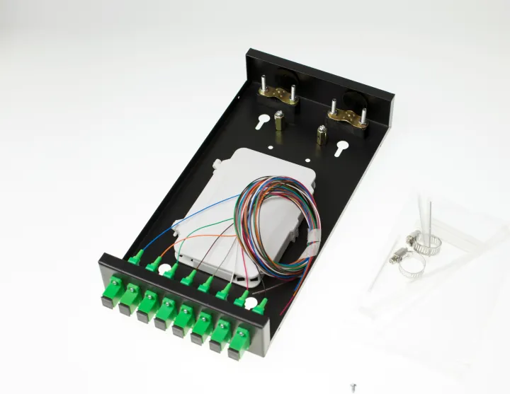 SC UPC/APC 8 Port Fiber Patch Panel Fiber Enclosure with Splicing ...