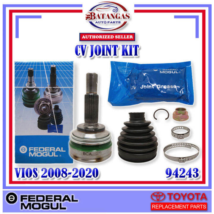 CV JOINT KIT (OUTER TEETH 23) for TOYOTA VIOS BATMAN (2008-2012) 94243 ...