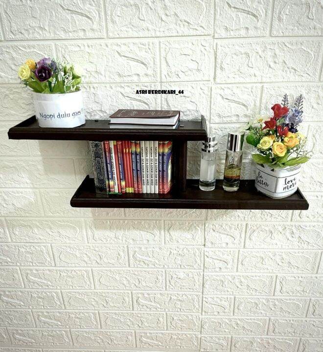 Furniture rak tempel dinding/hambalan tempel dinding model kanopi ...