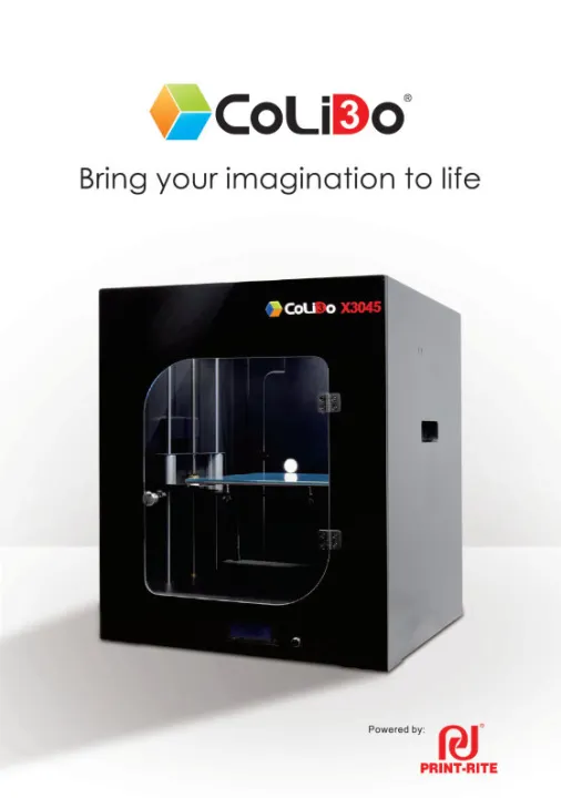 Print rite Colido 3D เครื่องพิมพ์ 3 มิติ แบบ FDM รุ่น X3045 (สีดำ ...