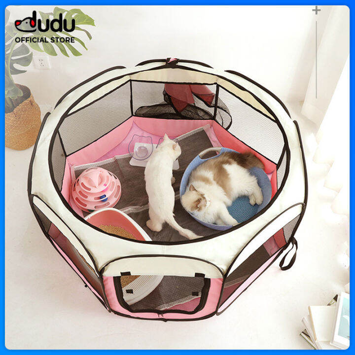 DUDU Pet Indoor-Outdoor Pop Up Exercise Playpen Pet Tent Playground for ...