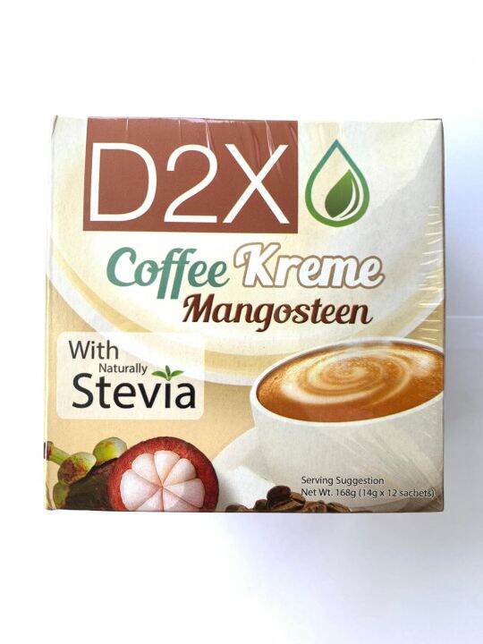 D2X Coffee Kreme Mangosteen [12 sachets per box] | Lazada PH