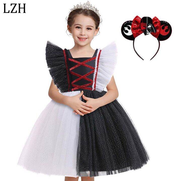 LZH children's dress Halloween new children's dress group color fly ...