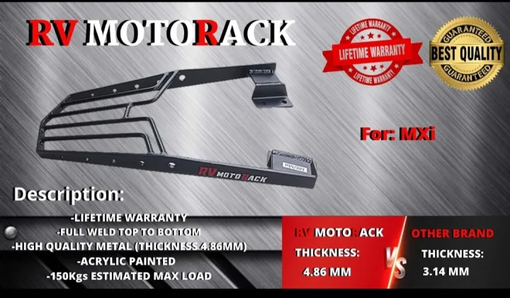 RV MOTORACK for MX/MXi motorcycle bracket heavy duty | Lazada PH