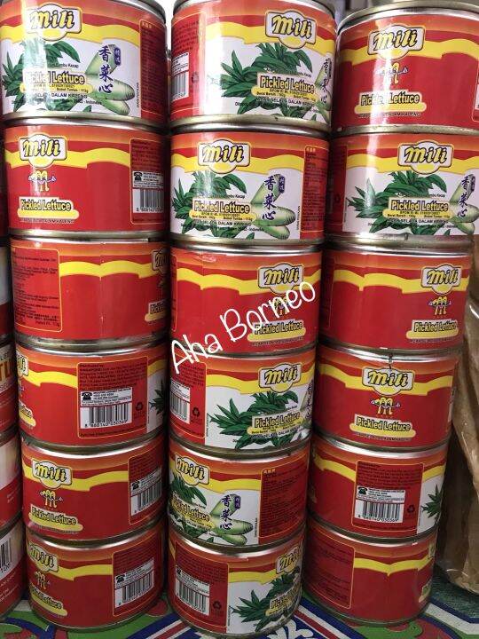 Pickled Lettuce Mili / Acar Selada Choisim / Choi Sim Kalengan / Acar ...