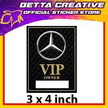 Car Sticker - VIP Mercedes Car Logo CARVIP [ Betta Creative ] | Lazada