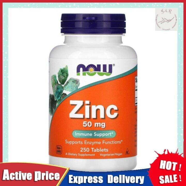 Now Foods Zinc 50mg 250 Tablets x100 Authenticx | Lazada PH