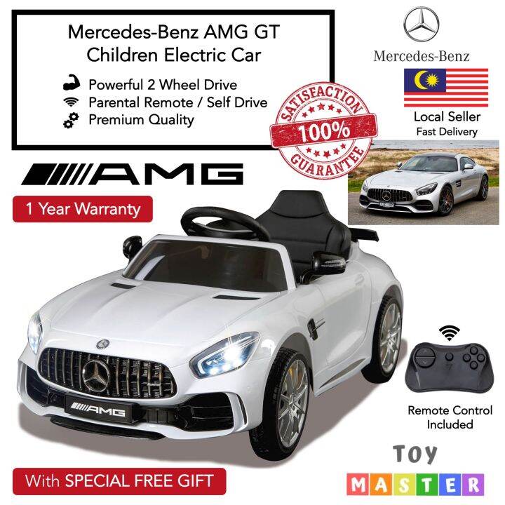 Official Toy Master Mercedes Benz AMG GT Children Electric Ride On ...