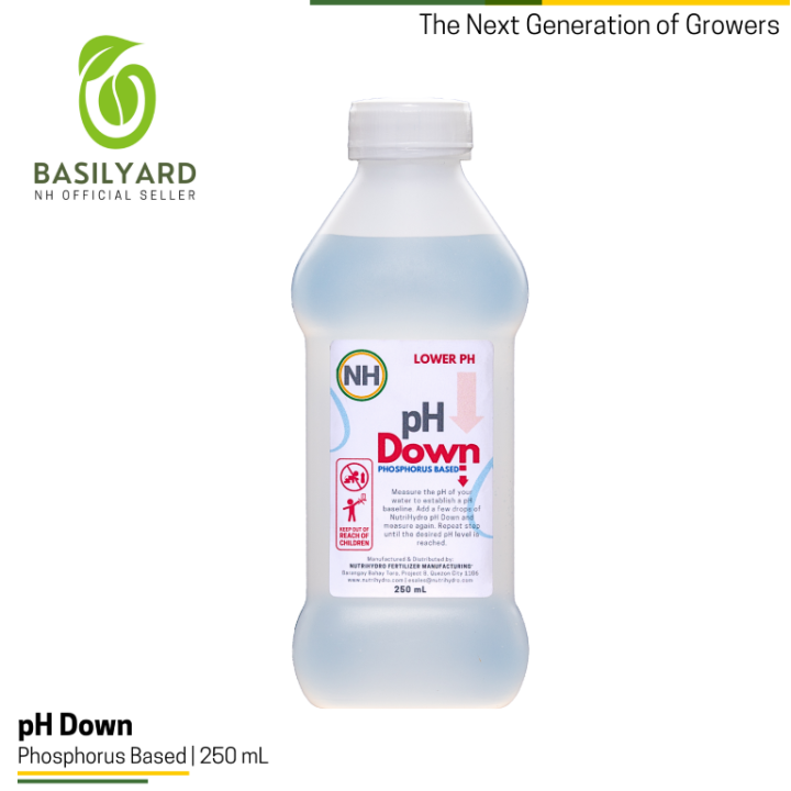 ☉NutriHydro pH Adjuster | pH Up | pH Down | Phosphorus | Nitrogen | 250 ML | 500 ML☀ | Lazada PH