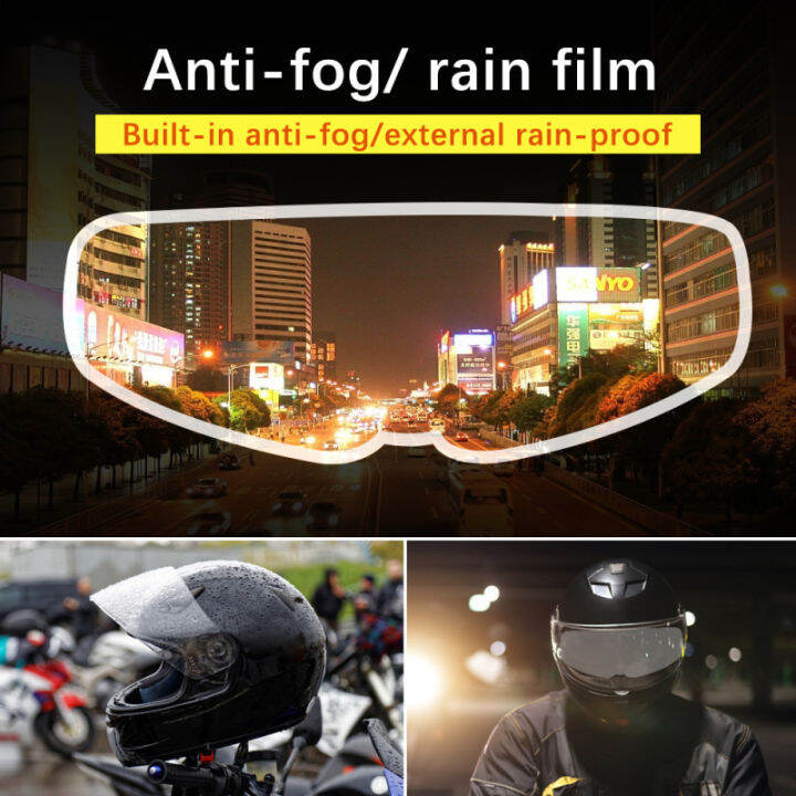 Ssonic Motorcycle Helmet Waterproof Lens Film Universal Rain and Fog ...