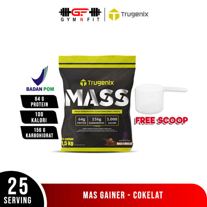 Trugenix Mass Gainer - Susu Penambah Berat Badan | Susu Gym Tinggi ...