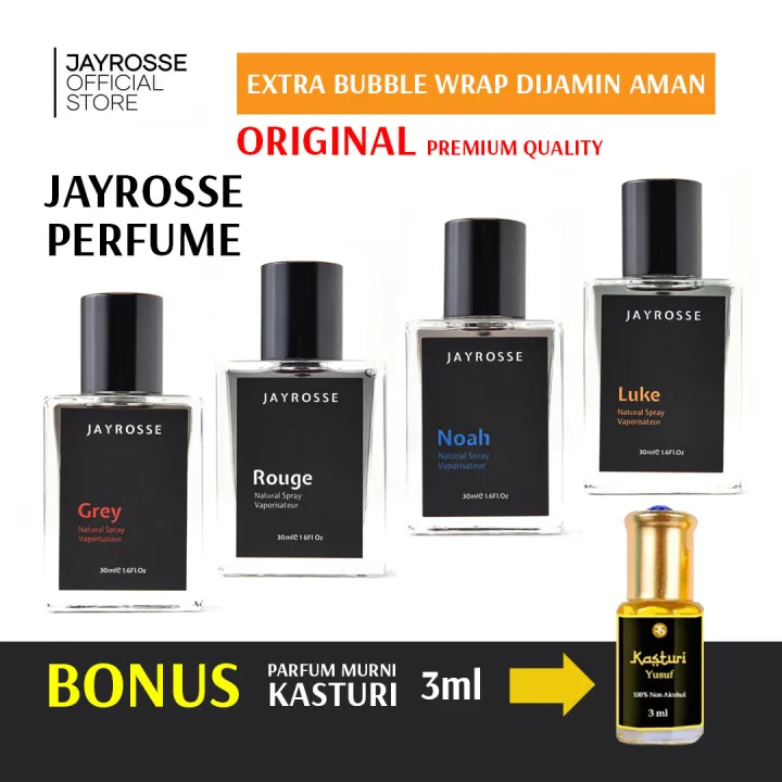 Jayrosse Perfume GREY ROUGE NOAH LUKE GALE BRUCE Parfum Pria | Lazada ...
