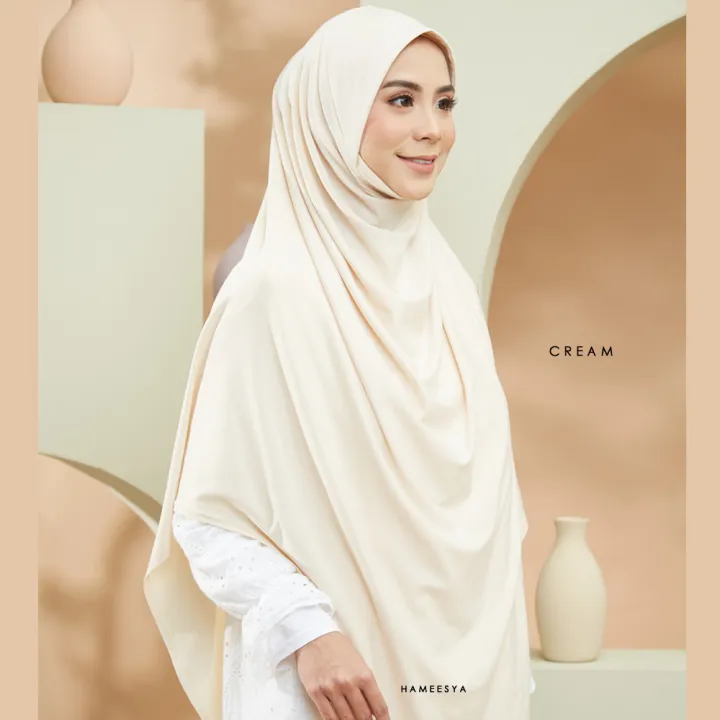 Tudung Labuh Berdagu XXL Adhwa Tudung Sarung Ironless Tudung Umrah | Lazada