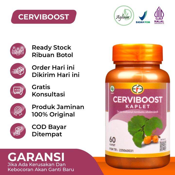 CERVIBOOST Obat Herbal Vertigo Migran Pusing Sirkulasi Darah Ke otak ...