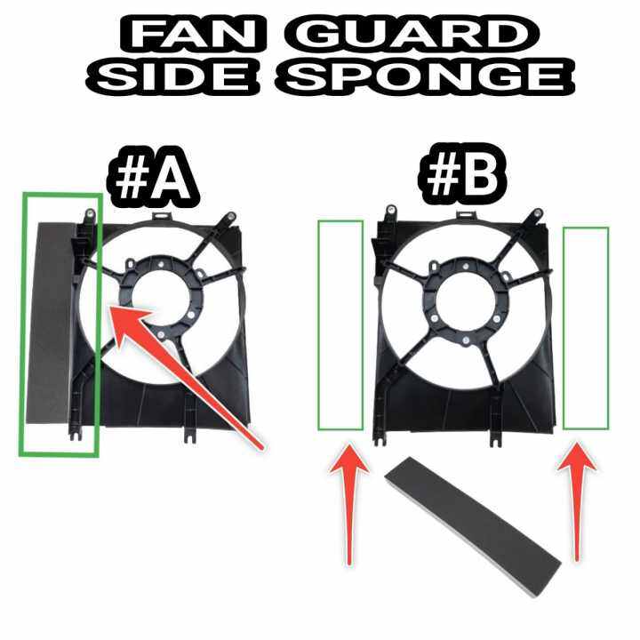 Perodua Myvi Viva Kelisa Kenari Fan Guard (Side Sponge) - Prevents the ...