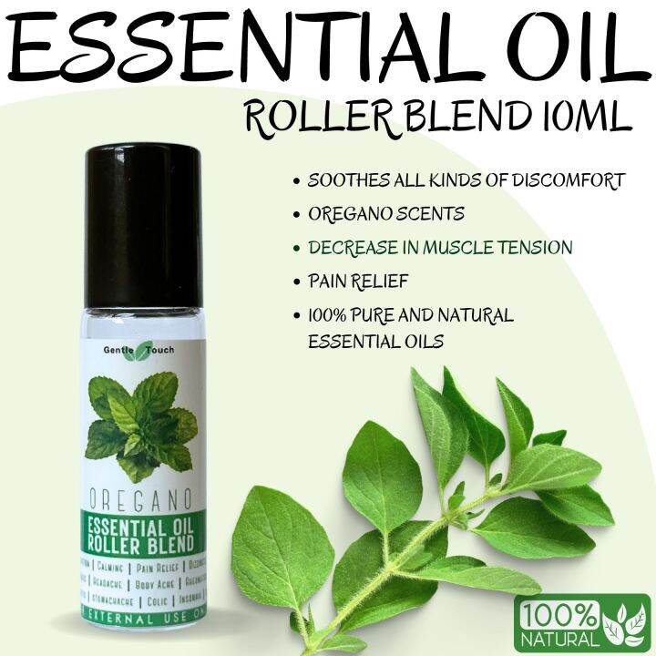 Pure Essential Oil Roller Blend Oregano Menthol Scent Organic Stress ...