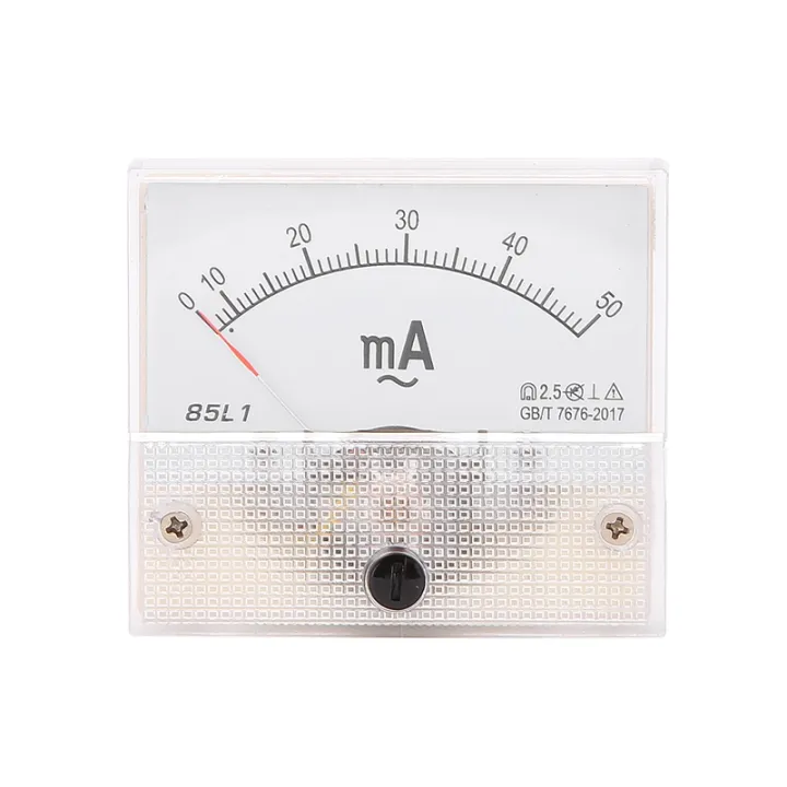 AC 0 - 50MA Pointer AC Ammeter Analog Current Panel Ampere Meter for ...
