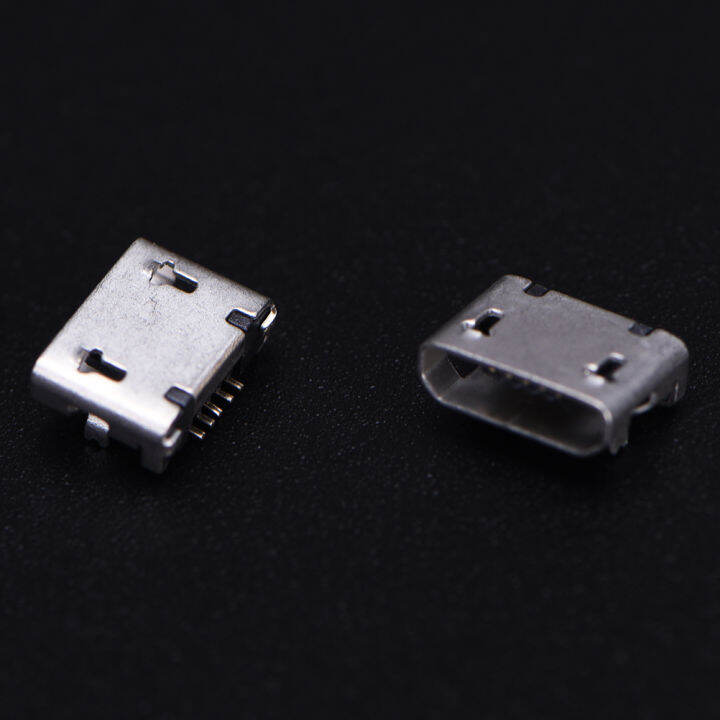 Rayua 10pcs Micro USB 5PIN B Type FEMALE CONNECTOR สำหรับเชื่อมต่อ5 PIN ...